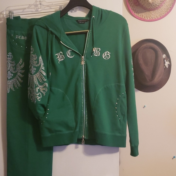 BCBGMaxAzria | Other | Green Bcbg Jogging Suit | Poshmark